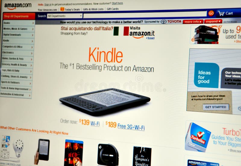 Amazon.com logo editorial stock photo. Image of electronic - 17835348