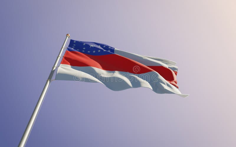 Amazonas Brasil Bandera Del Estado Stock de ilustración - Ilustración ...