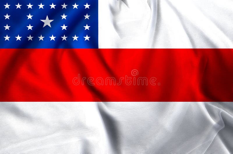 Amazonas Flag Waving Vector Illustration on White Background. States ...