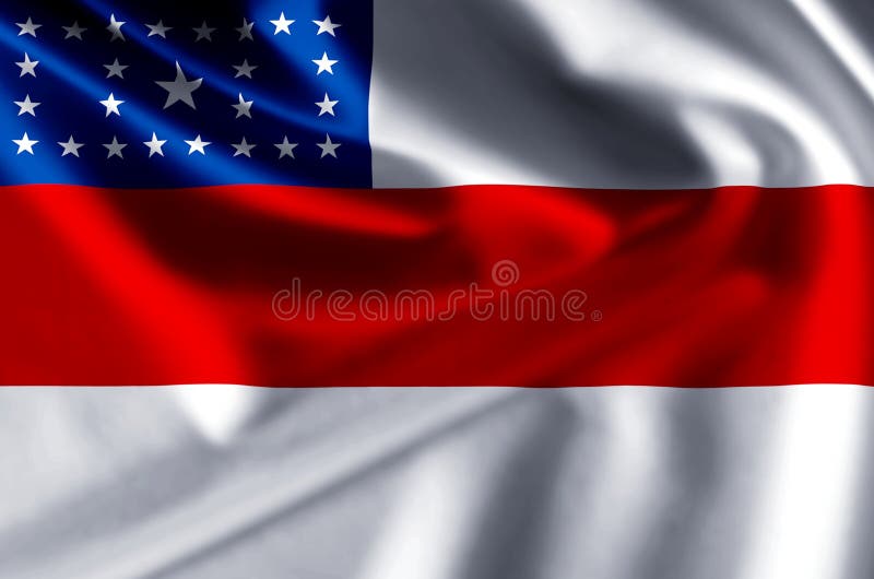 Amazonas Realistic Flag Illustration. Stock Illustration - Illustration ...