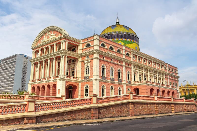 Amazonas Theatre - Manaus, Amazonas, Brazil Stock Image - Image of ...