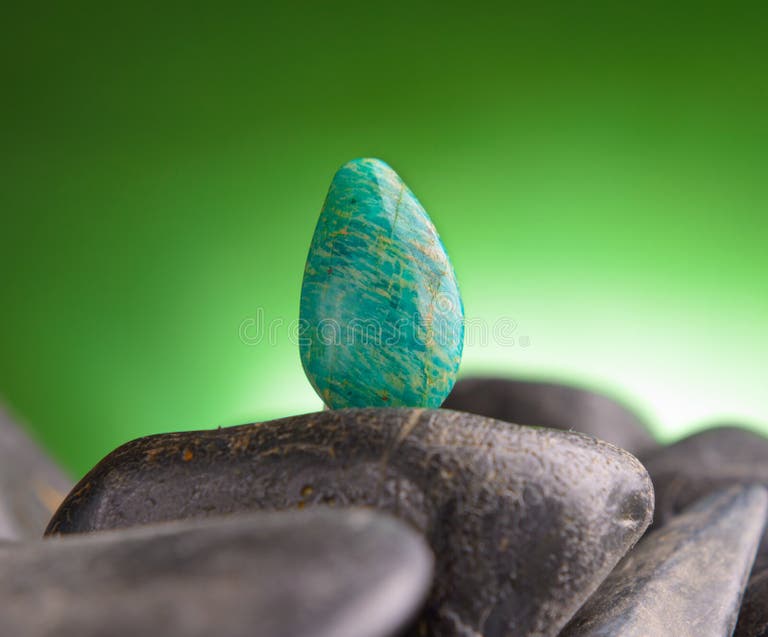 Amazonite Also Called Amazon Stone Stock Photo - Image of color, shine ...