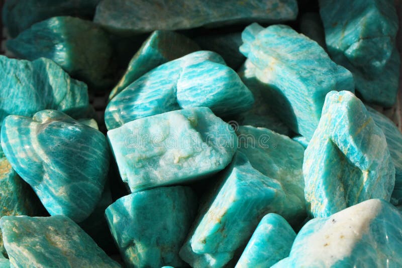 Amazonite stock image. Image of blue, amazonite, feldspar - 107148263