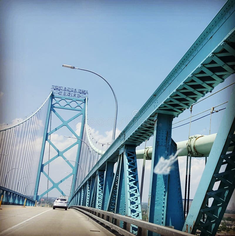 Ambassador bridge stock photo. Image of ambassador, crossing - 128684568