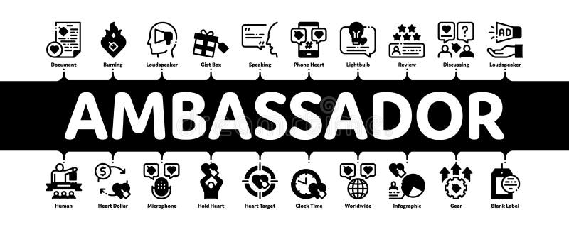 Ambassador Label or Sticker Stock Vector - Illustration of brand, label ...