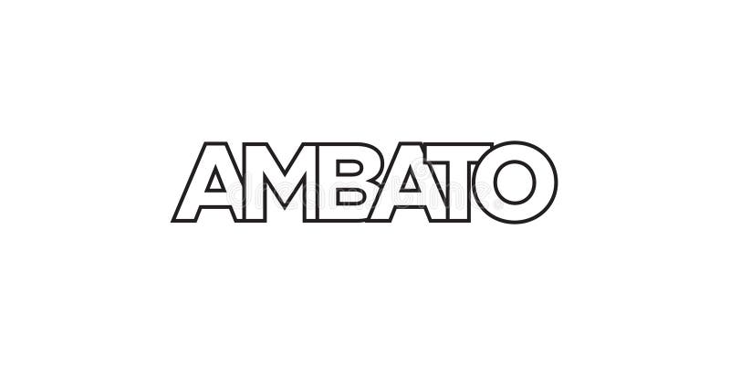 Ambato in the Ecuador Emblem. the Design Features a Geometric Style ...