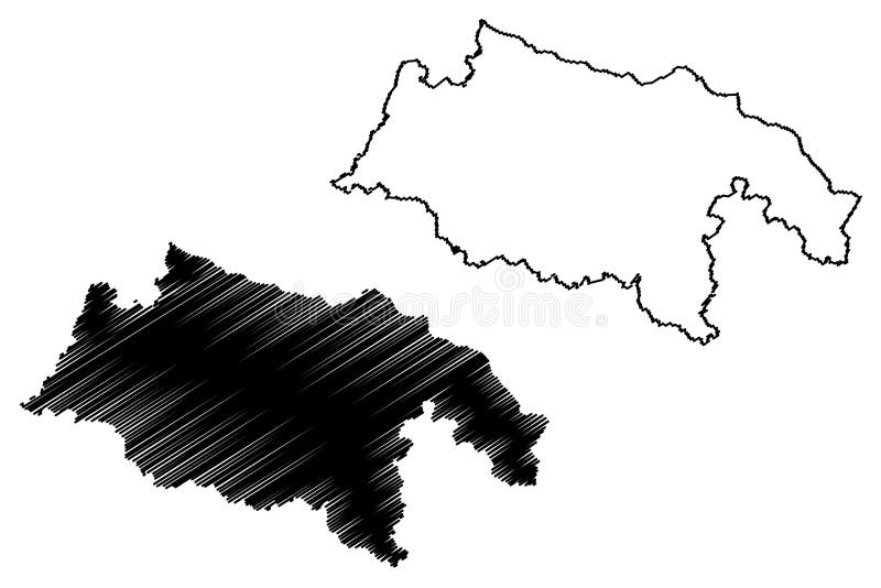 Ambedkar Nagar District Uttar Pradesh State, Republic of India Map ...