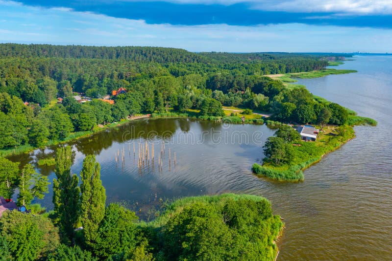 Amber Bay at Curonian Spit Peninsula in Lithuania Stock Image - Image ...