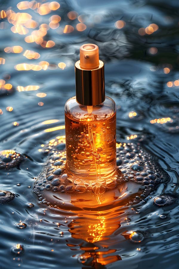 Amber Liquid Floats in Water, a Beautiful Blend of Science and Nature ...