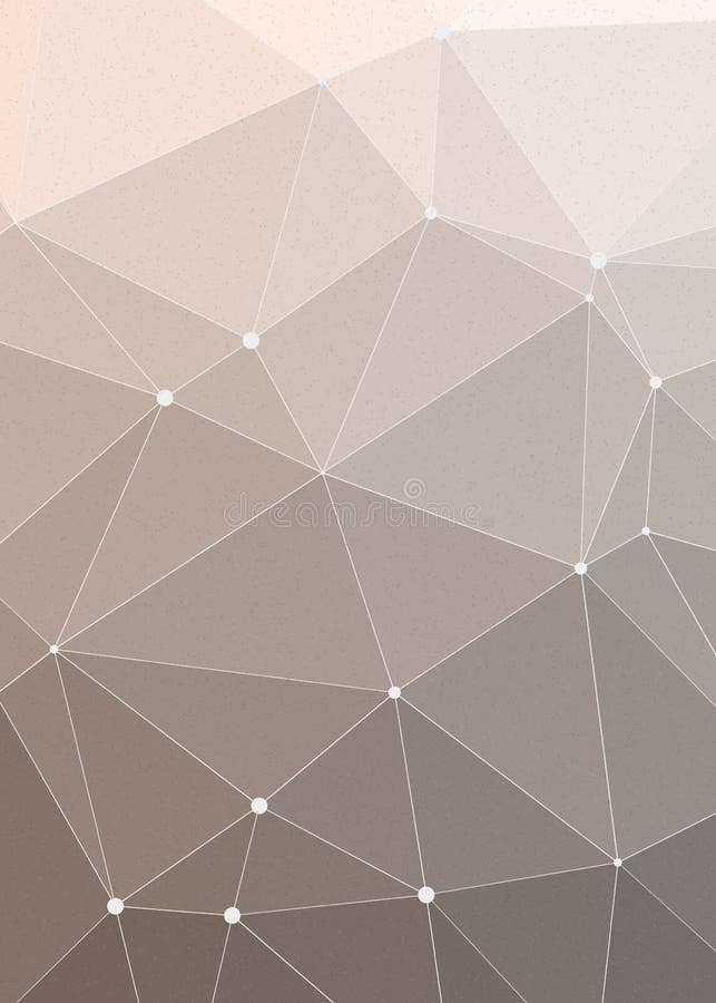 Amber Brown Color Abstract Color Low-Polygones Generative Art ...