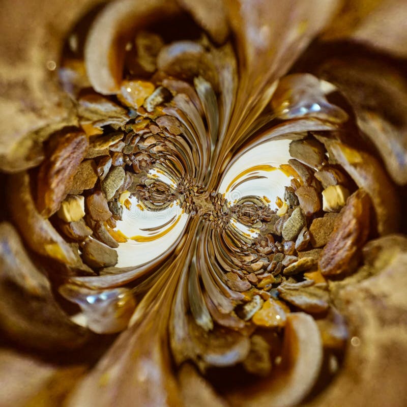 Amber Brown Gold Red Colors Abstract Art Stock Afbeelding - Image of ...