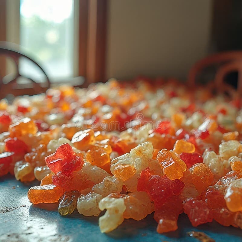 Amber Candy Pile stock illustration. Illustration of window - 366829478