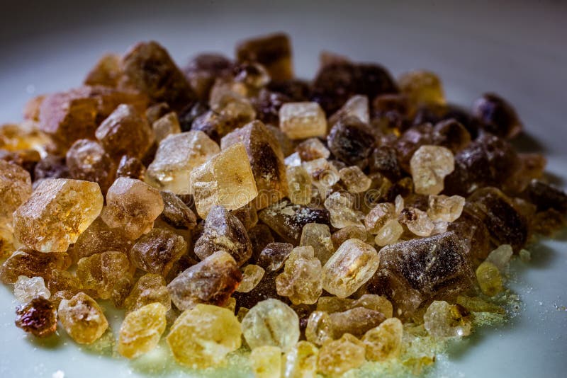 Amber candy sugar crystals stock image. Image of spices - 190725733