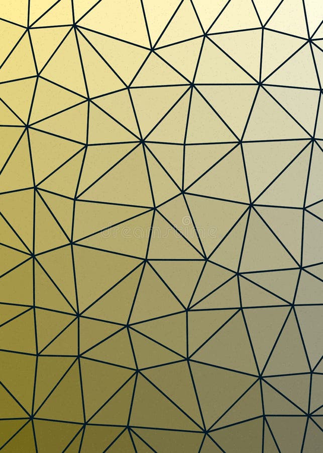 Amber Color Abstract Color Low-Polygones Generative Art Background ...