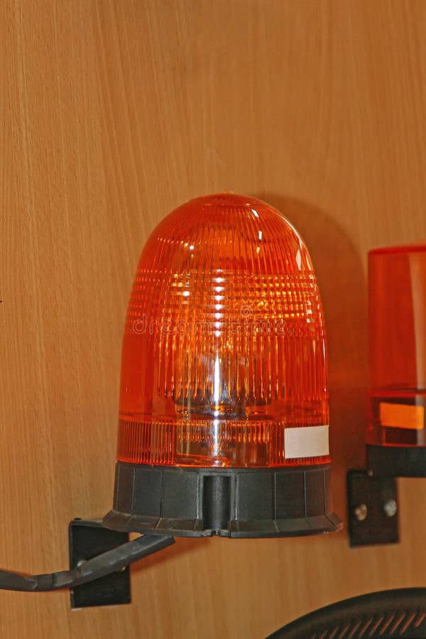 Amber Dome Light stock image. Image of amber, safety - 143439607