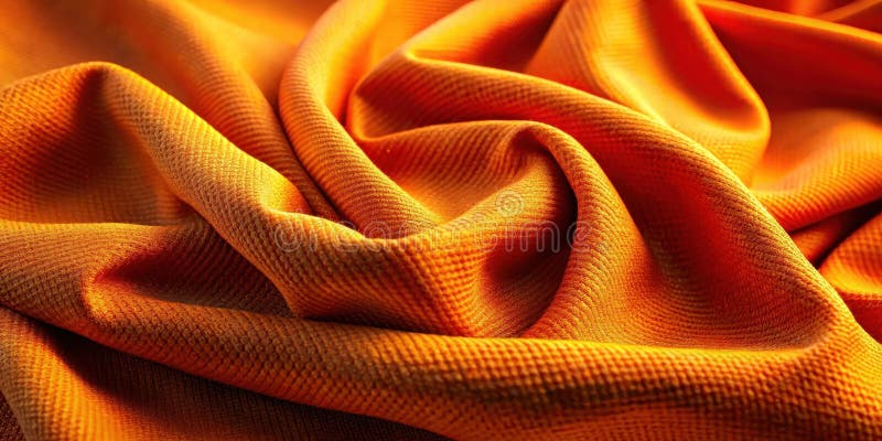 Amber Fabric Draped in Soft, Warm Light Textured Background Image ...