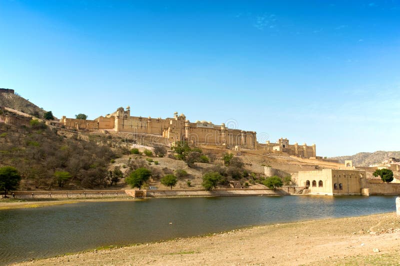 Amber Fort in Jaipur stock photo. Image of rock, amer - 48774162