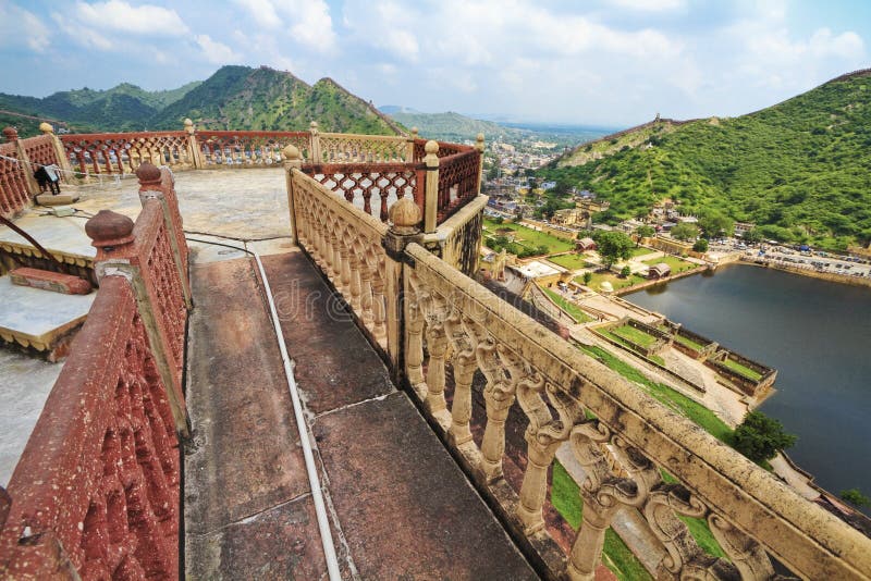 India Jaipur Amber Fort in Rajasthan Stock Image - Image of amber ...