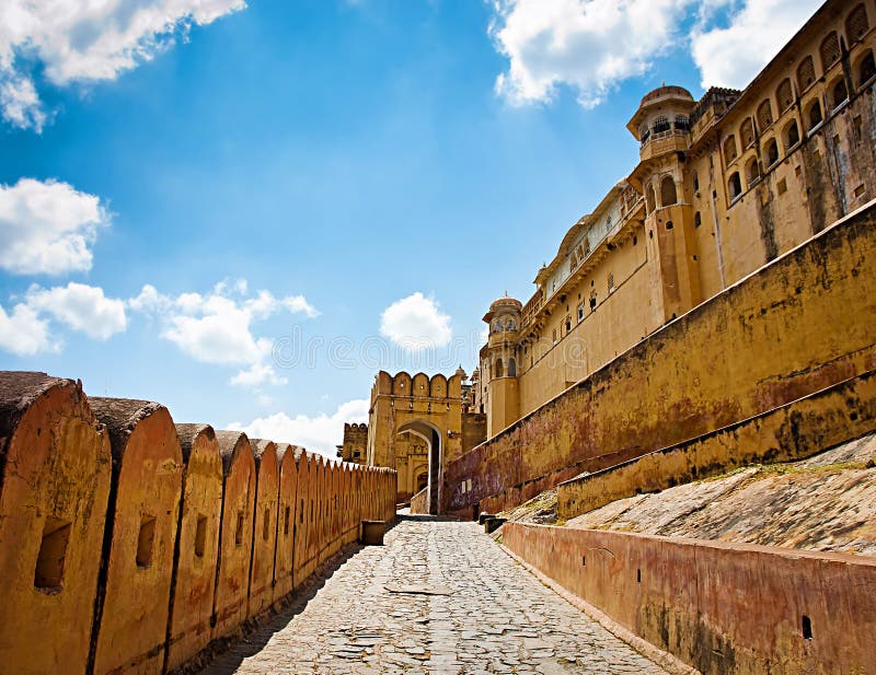 Amber Fort in Rajasthan State of India Stock Image - Image of heritage ...