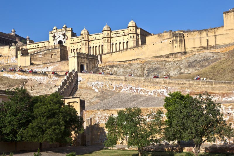 Amber Fort in Jaipur stock photo. Image of decor, palace - 58543316