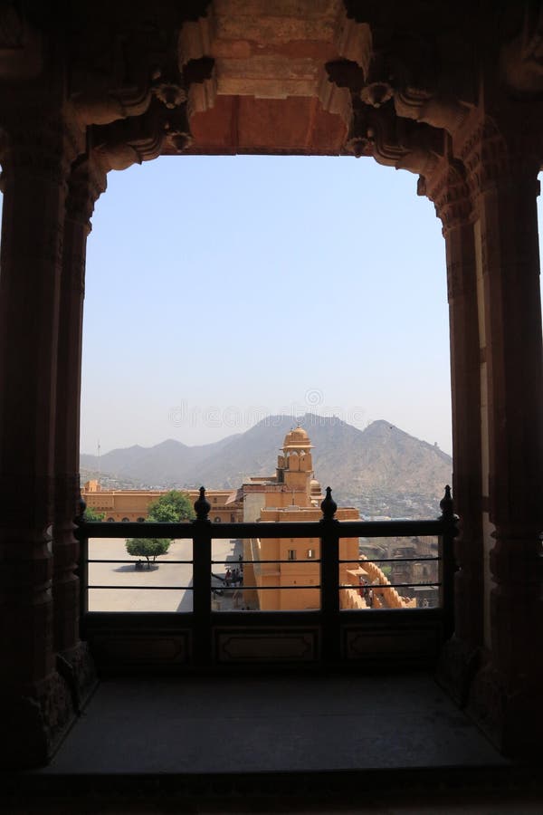 Amber Fort - Fort Located in Amer, Rajasthan Stock Photo - Image of ...