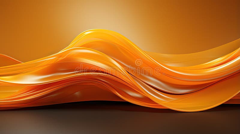 Amber Glow Lines on Black stock illustration. Illustration of focus ...