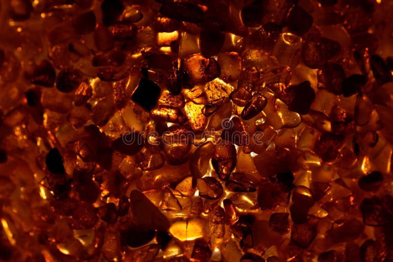 Amber Grains with Backlight Illumination Stock Image - Image of ...