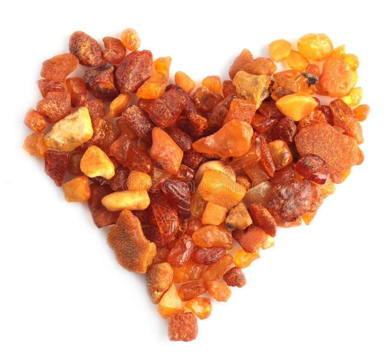 Amber heart stock photo. Image of polished, ornament - 22728754