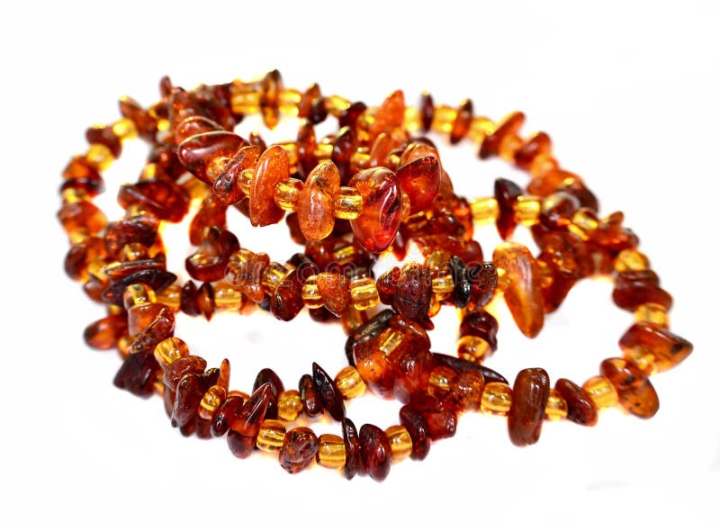 Amber necklace stock photo. Image of stone, hard, valuable - 22185016