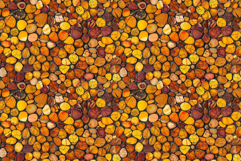 Amber Seamless Pattern. Mosaic Made of Amber Stock Image - Image of ...
