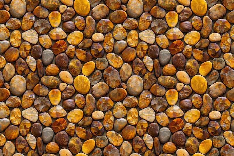 Amber Seamless Pattern. Mosaic Made of Amber Stock Photo - Image of ...