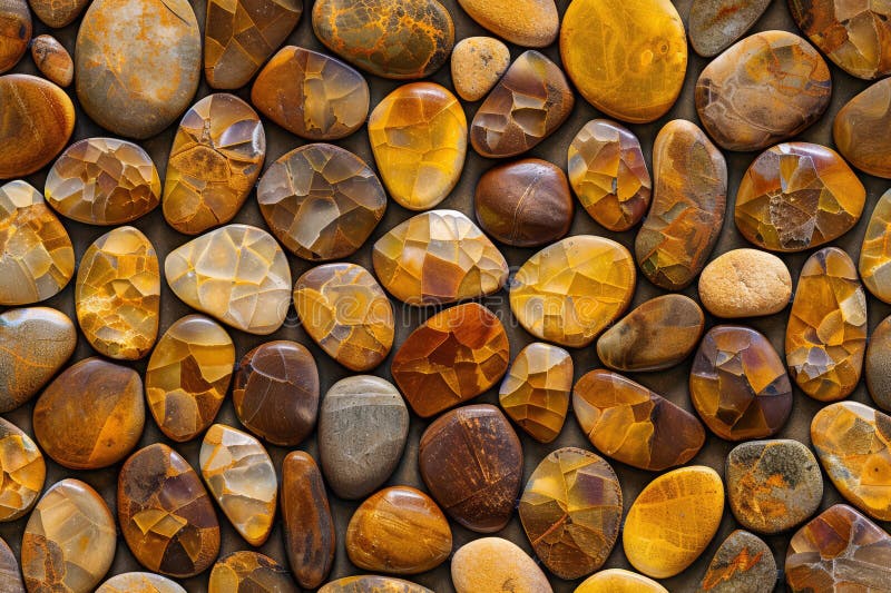 Amber Seamless Pattern. Mosaic Made of Amber Stock Image - Image of ...