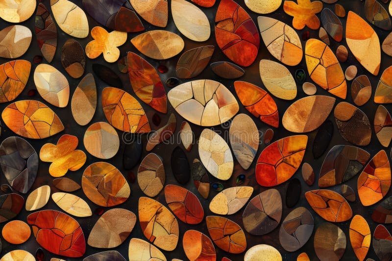 Amber Seamless Pattern. Mosaic Made of Amber Stock Photo - Image of ...