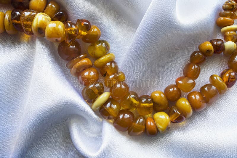 Strings of Amber Gemstones stock image. Image of decorative - 31575293