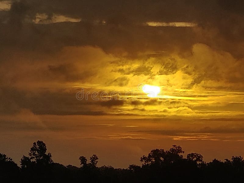 Amber sunset stock photo. Image of ireland, sepia, reflection - 18902