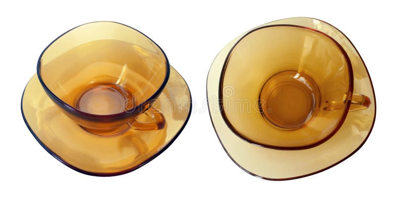 Amber tea cups stock photo. Image of glass, amber, cups - 54071916