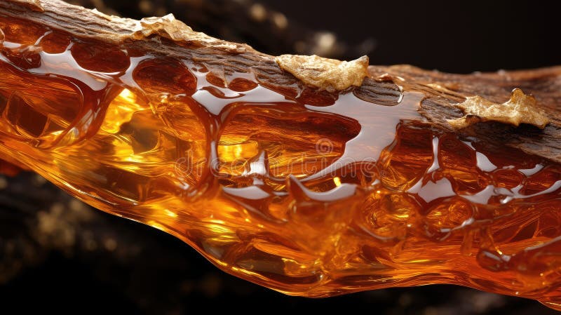 Amber tree sap stock illustration. Illustration of sticky - 340068514