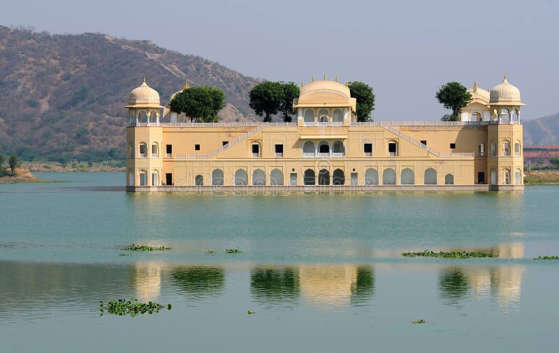 Amber Water Palace 2 stock image. Image of reflection - 12430675