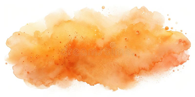 Amber Watercolor Wash Abstract Texture Design Stock Illustration ...
