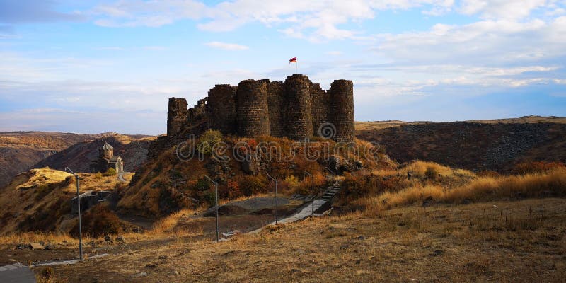 Amberd fortress stock image. Image of cappuccino, amberd - 130527695