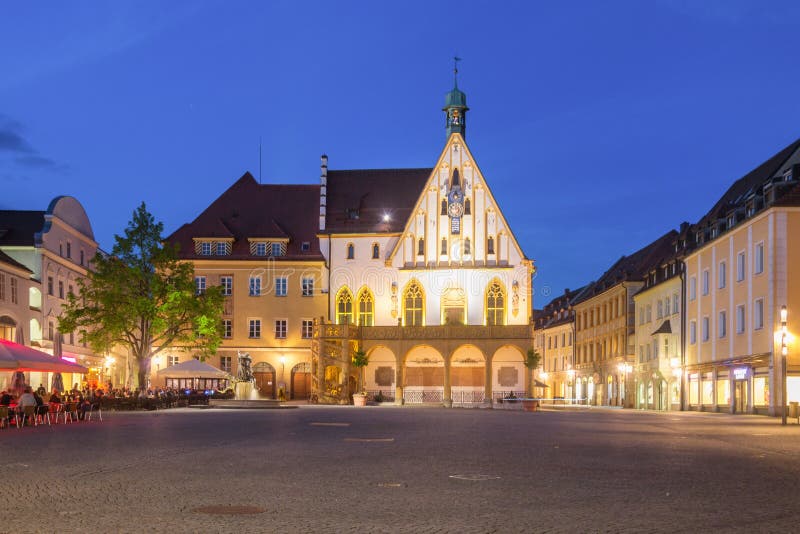 Stadt-Amberg-stadtbrille Gebäude Im Bayern Deutschland Stockbild - Bild ...