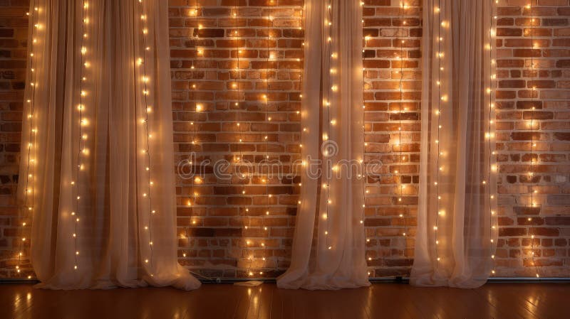 Ambiance String Lights Background Stock Illustration - Illustration of ...