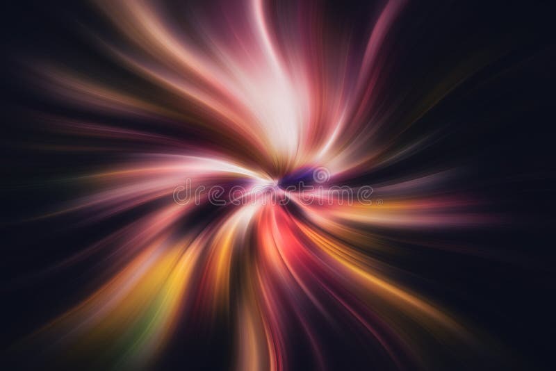 Abstract Background with Multicolored Swirl Rays Stock Illustration ...