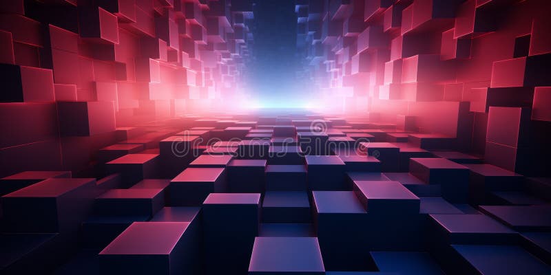 Ambient Lighting Creative Abstract Geometric Texture. Stock ...