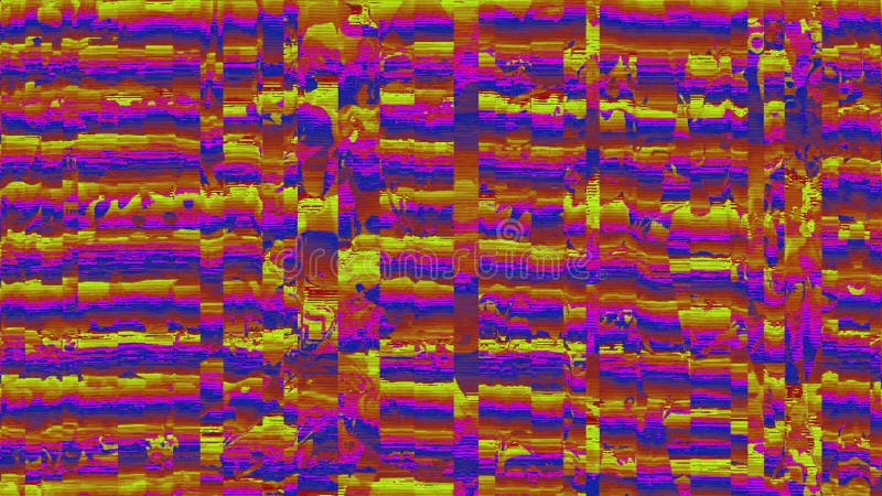 Ambient Polychrome Overlay. Corrupted Data Effect, Digital Animation ...