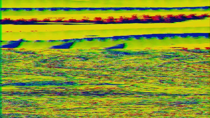 Ambient Polychrome Texture. Damaged TV Effect, Psychedelic Line Art ...