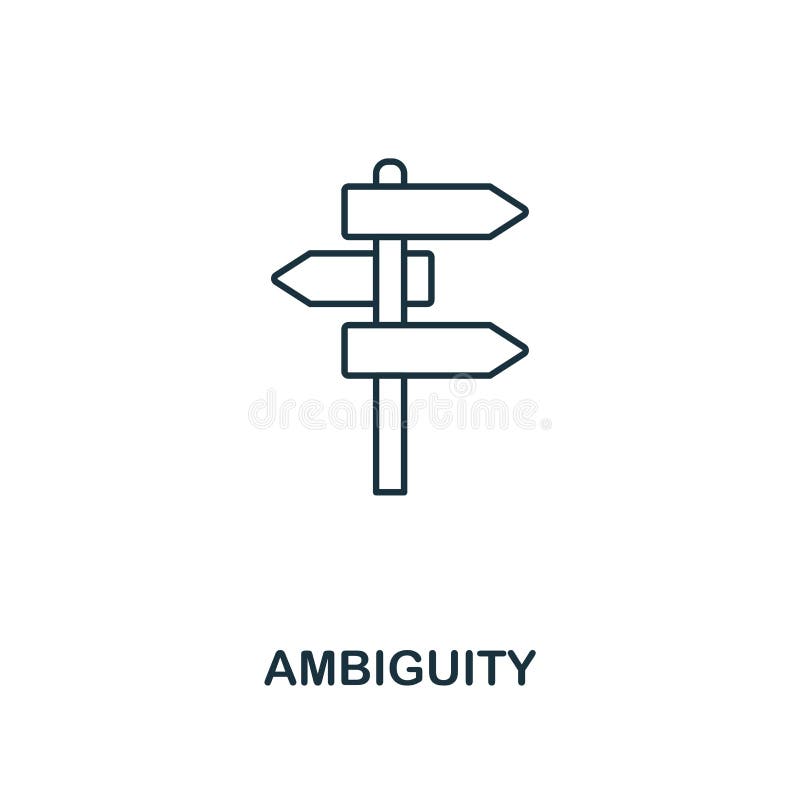 Ambiguity Outline Icon. Thin Line Style from Big Data Icons Collection ...