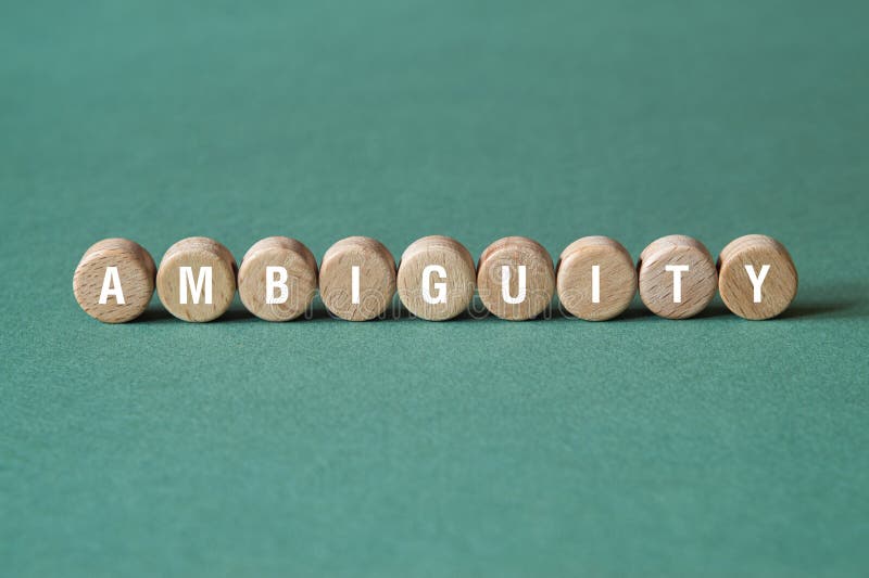 Ambiguity - Word Concept on Cubes Stock Photo - Image of complex ...