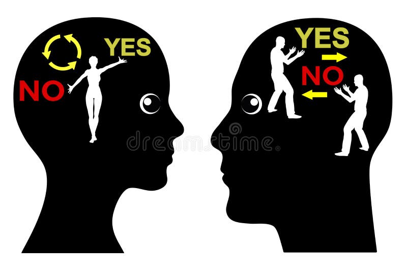 Ambiguous or Distinct Message Stock Illustration - Illustration of sign ...