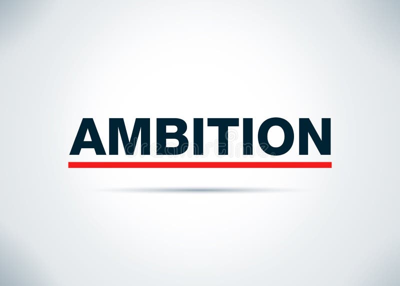 Ambitie Abstracte Vlakke Achtergrondontwerpillustratie Stock ...